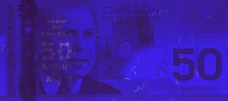 Banknoten unter UV-Licht: Kanada – Moneypedia